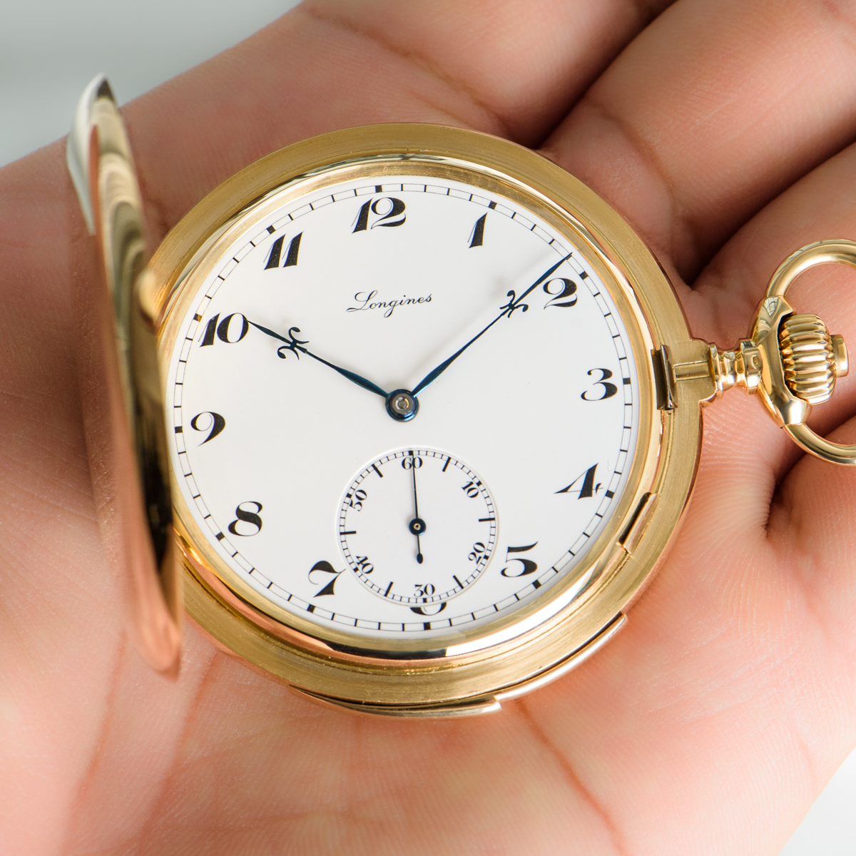 Longines 18ct Y Gold Full Hunter Minute Repeater Pocket Watch | Watch ...