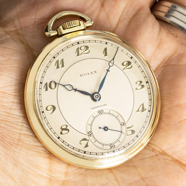 Vintage Rolex Gold Keyless Lever Pocket Watch | WatchCentre | Watch Centre