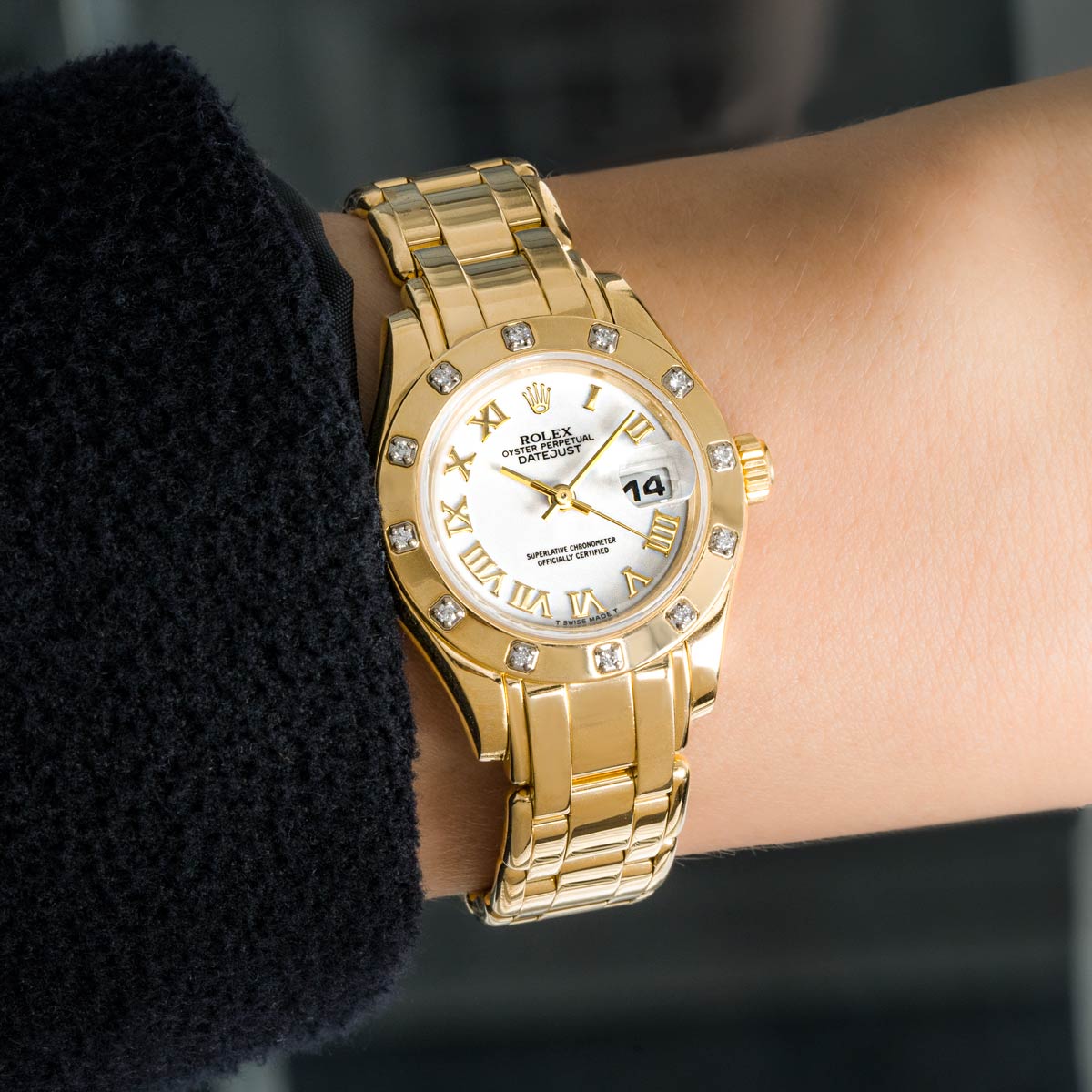 Rolex Pearlmaster Datejust 29mm Diamond Bezel Yellow Gold 80318 | Watch ...