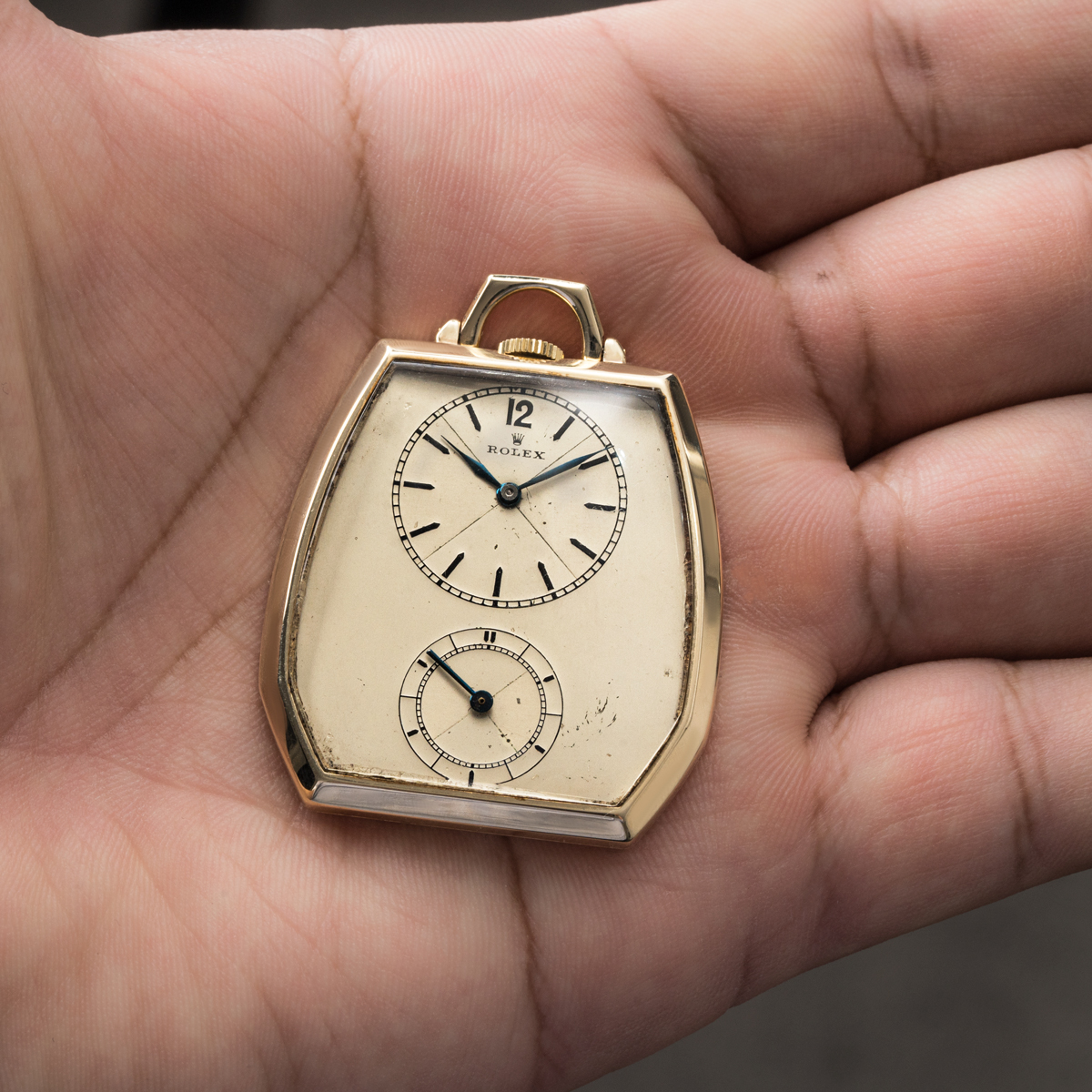 Rolex. A Rare Prince 9ct Gold Keyless Lever Pocket Watch C1930s | Watch ...