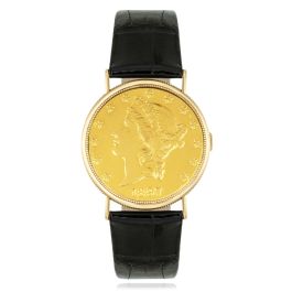Piaget Vintage 20 Dollar Coin Watch Yellow Gold 900B | WatchCentre ...