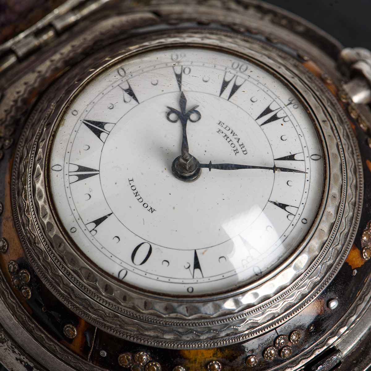 Edward Prior Very Rare Open Face Pocket Watch Antique Silver Four Case ...